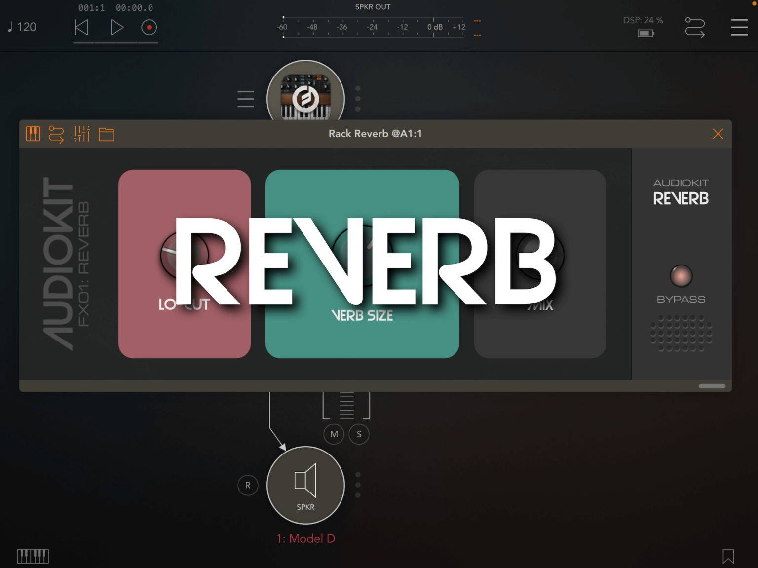 AudioKit Rack Reverb | AudioKit Pro