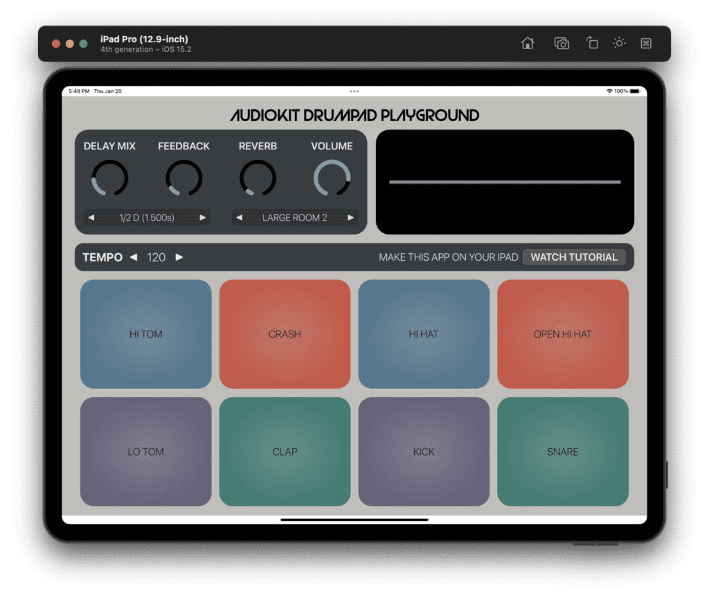 Drum Pad Playground | AudioKit Pro