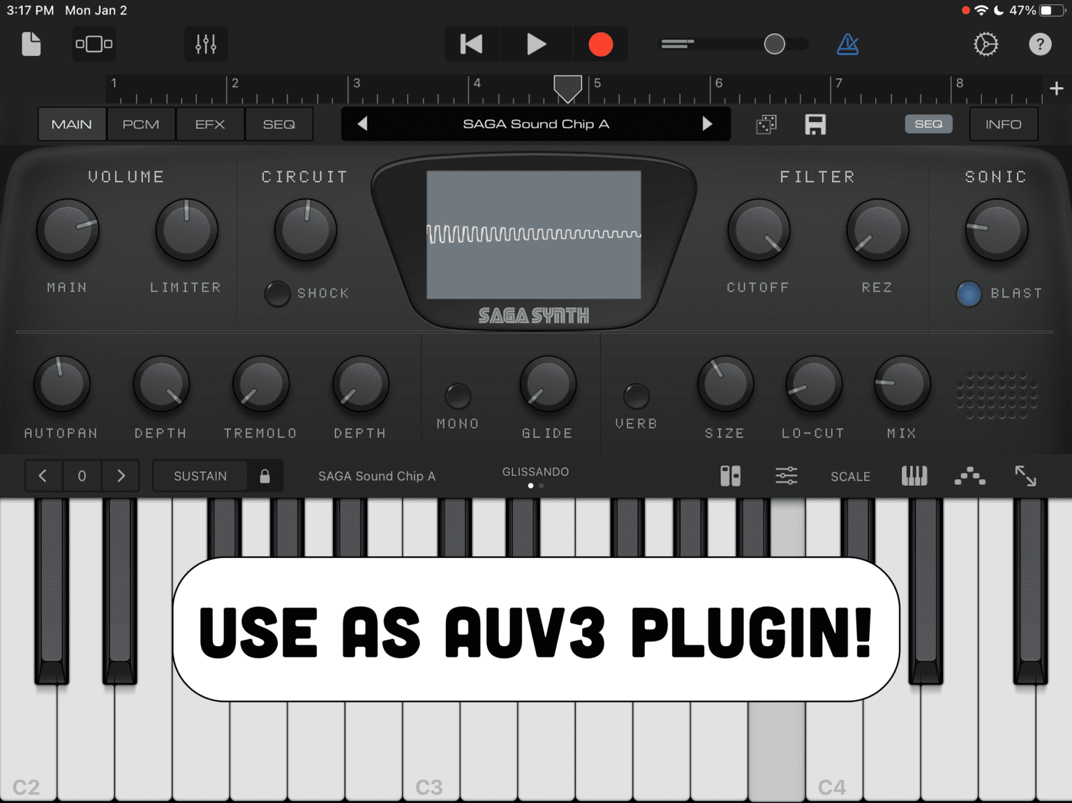 SAGA Synth | AudioKit Pro